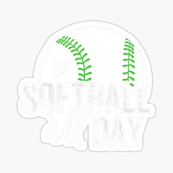 "Softball Player Teen Girls Women Men Softball Lover 135" Sticker for ...