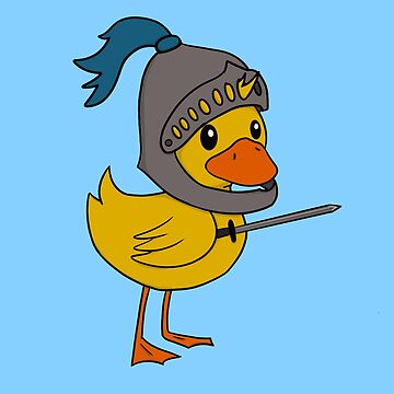 "Duck Knight with Sword" Sticker for Sale by emenem727 | Redbubble