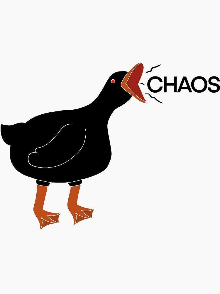 "Demon Goose Design - Chaos Goose" Sticker for Sale by jhaare | Redbubble