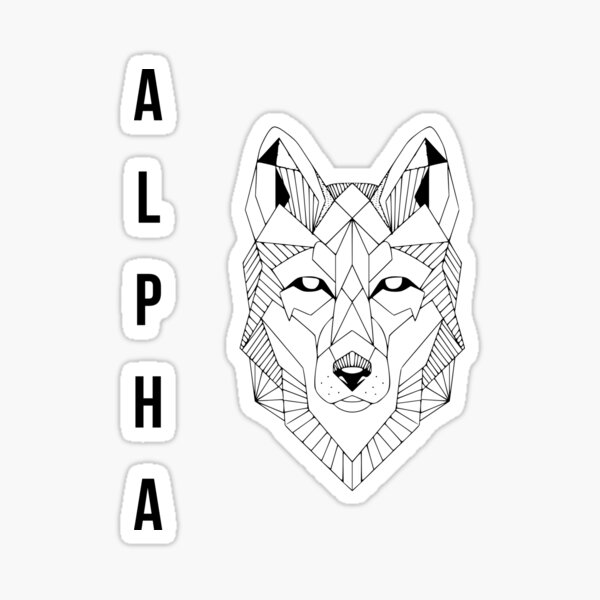 " Alpha Wolf Design " Sticker for Sale by LDetalo | Redbubble