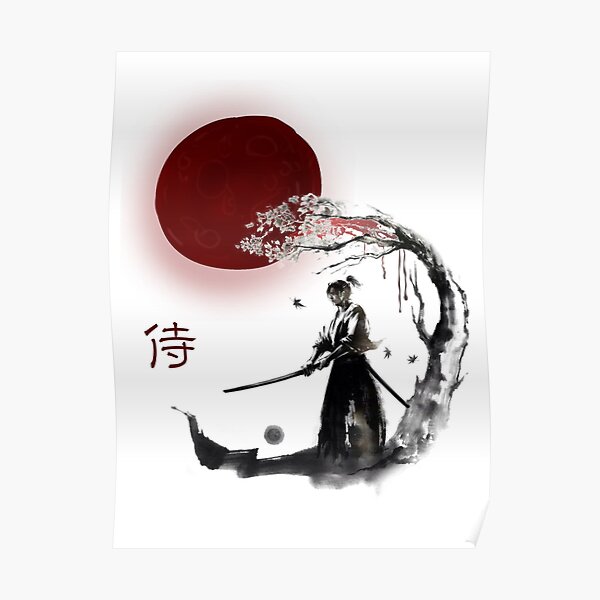 "Japanese Samurai Warrior - Samurai Warrior" Poster for Sale by ...