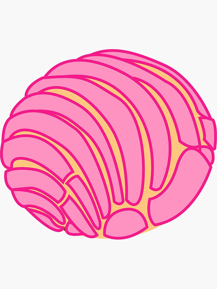 "Concha Mexican Pan Dulce Bread " Sticker for Sale by StefaPascu ...
