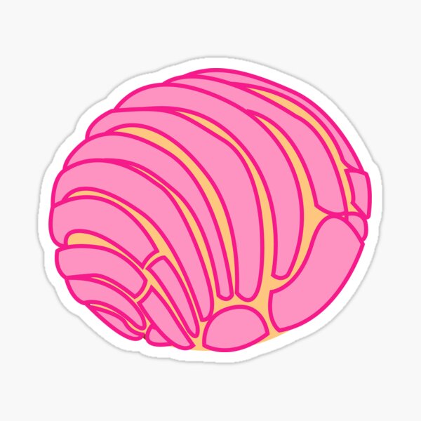 "Concha Mexican Pan Dulce Bread " Sticker for Sale by StefaPascu ...