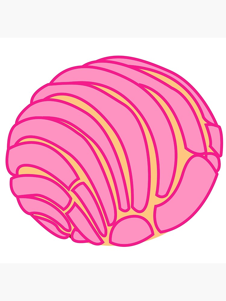 "Concha Mexican Pan Dulce Bread " Poster for Sale by StefaPascu | Redbubble