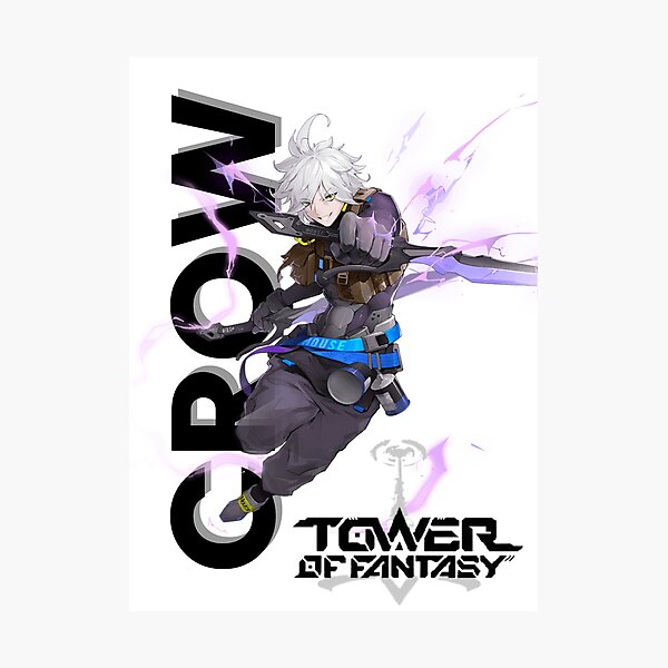 "Crow - Tower of fantasy Game Character Crow Artwork" Photographic ...