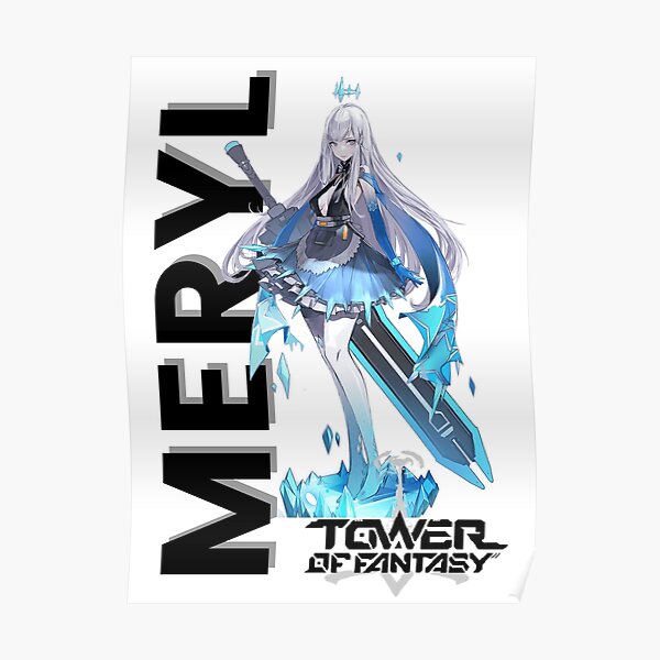 "Meryl - Tower of fantasy Game Character Meryl Artwork" Poster for Sale ...