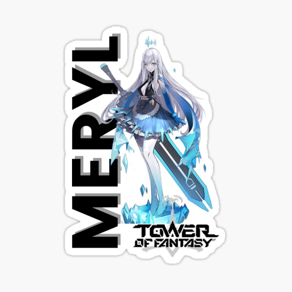 "Meryl - Tower of fantasy Game Character Meryl Artwork" Sticker for ...