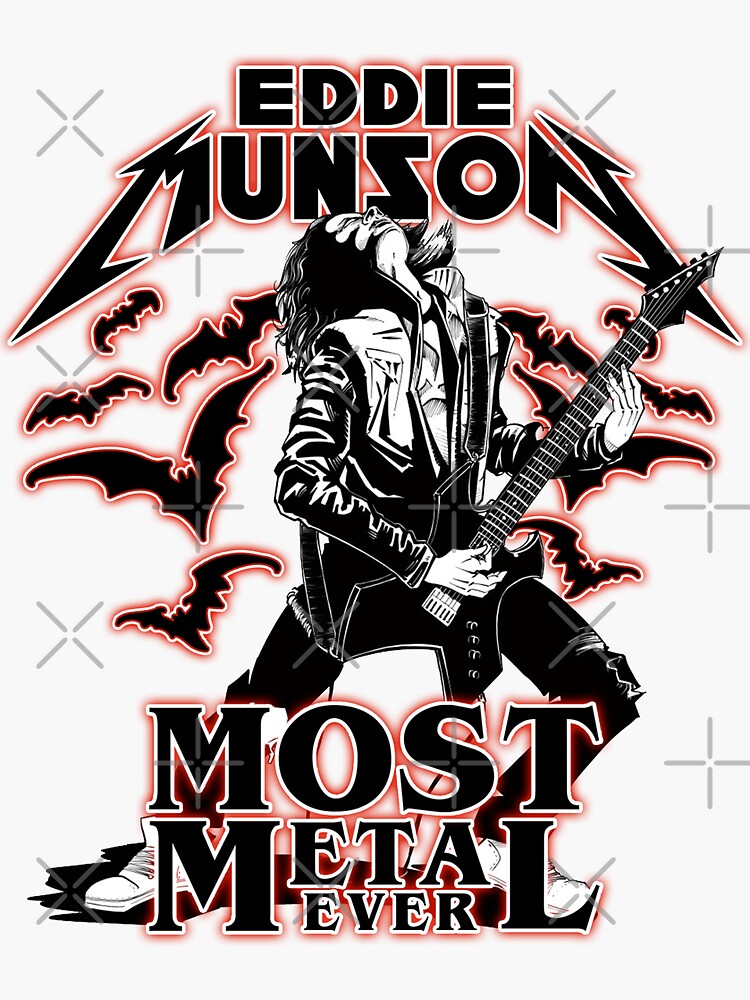 "Munson Most Metal Ever" Sticker for Sale by SalamanderArt22 | Redbubble