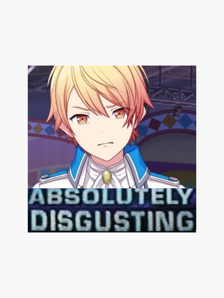 "absolutely disgusting tsukasa tenma project sekai meme" Sticker for ...