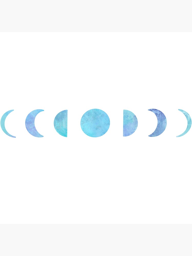 "Blue Moon Phases" Poster for Sale by wonderweird | Redbubble