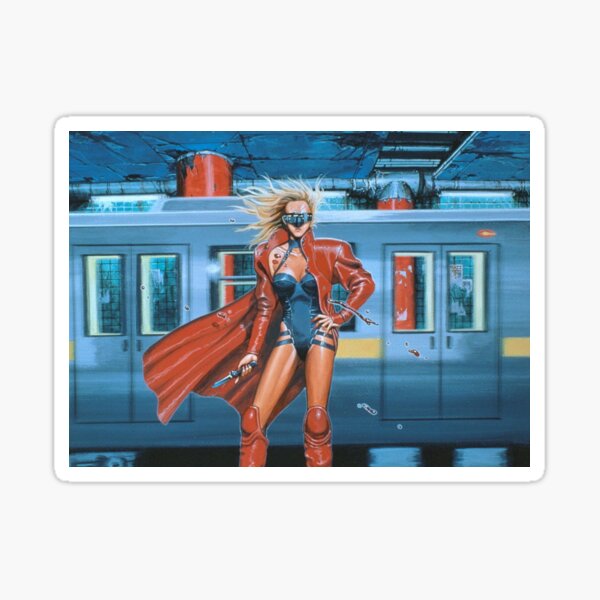 "AD Police Files 2 Cyberpunk Anime 1990" Sticker for Sale by ...