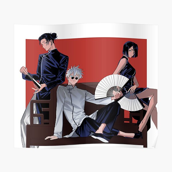 "Geto,Gojo & Ieri" Poster for Sale by BerserkerArmy | Redbubble