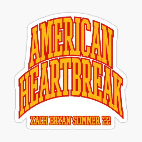 "American Heartbreak " Sticker for Sale by mealissadraws | Redbubble
