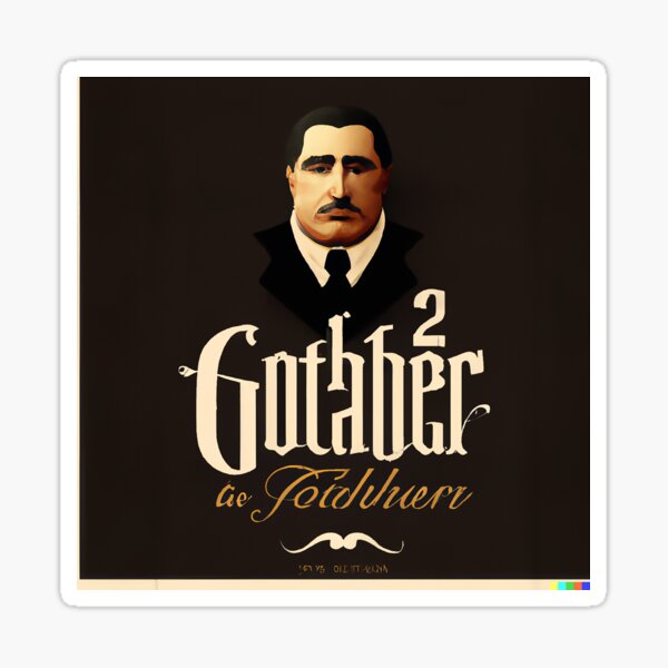 "The Godfather 2 movie poster" Sticker for Sale by moviesarentreal ...