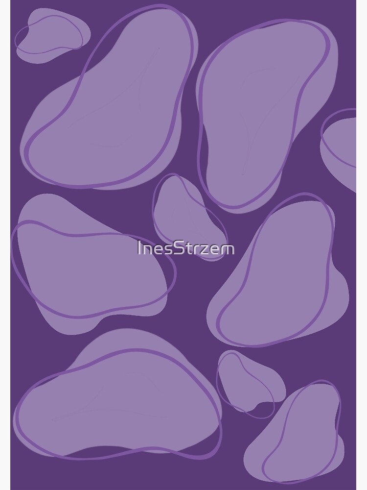"Bubble purple cow shape" Poster for Sale by InesStrzem | Redbubble