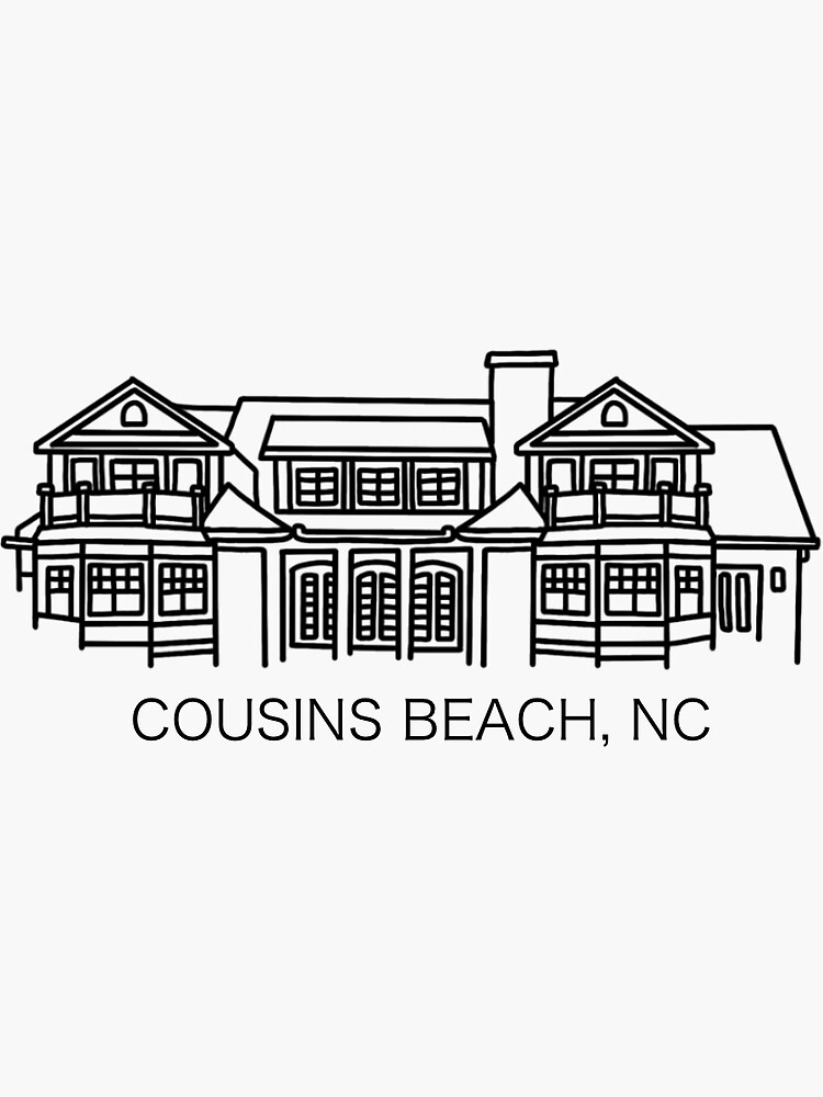 "tsitp cousins beach house" Sticker for Sale by Natalie Tripp | Redbubble