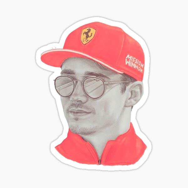"Charles Leclerc" Sticker for Sale by Iscapus | Redbubble