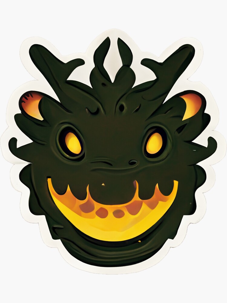 "Dragon Smiley Face :)" Sticker for Sale by SmileyDan | Redbubble