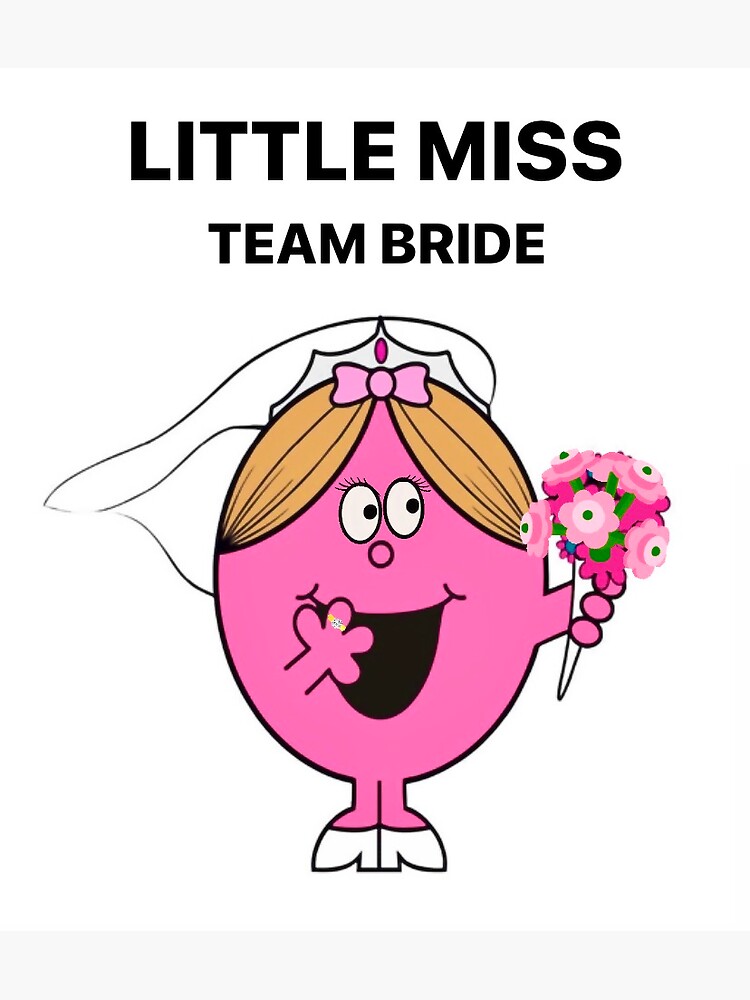 "Little Miss Team Bride" Sticker for Sale by Kaylaskie | Redbubble