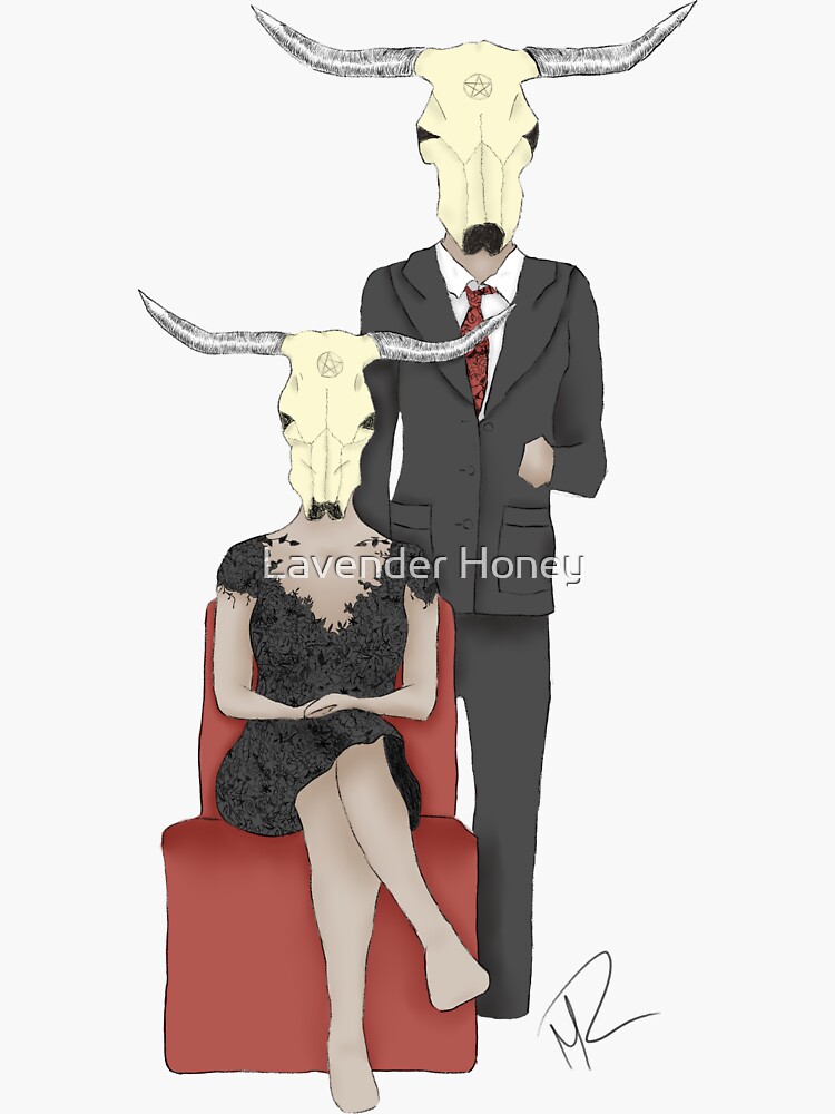 "Cow's Night Out" Sticker for Sale by LavenderH | Redbubble