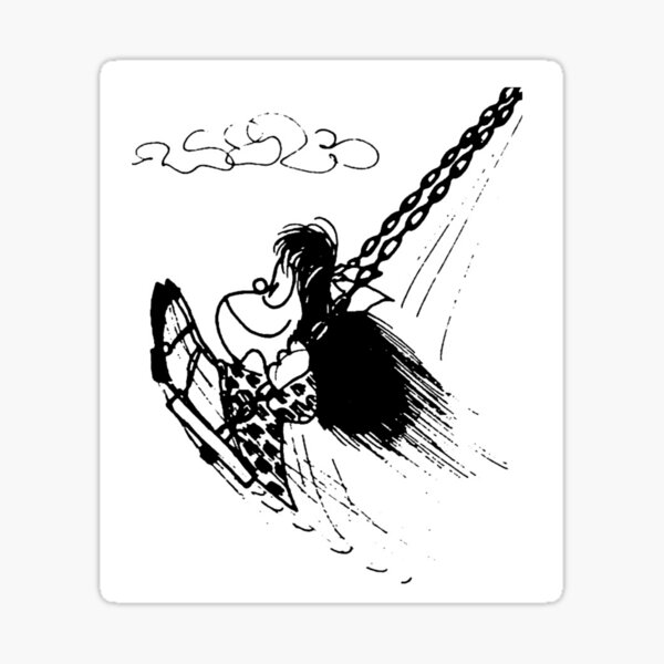 "Mafalda" Sticker for Sale by Pooulodesign | Redbubble