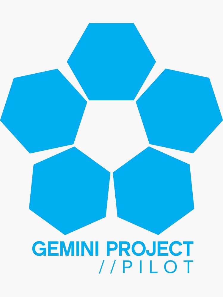 "Gemini Project Badge - Blue" Sticker for Sale by BOtheGrand | Redbubble