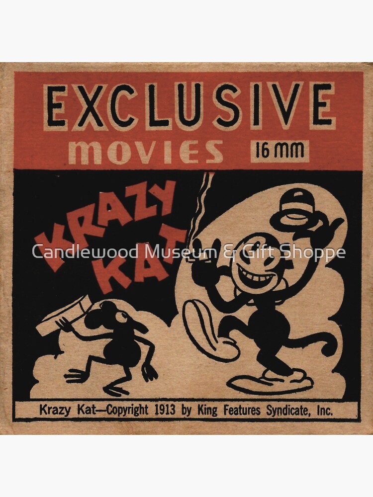 "Krazy Kat 16 MM Cartoon Movie Art Poster Crazy Cat Retro Vintage " Art ...