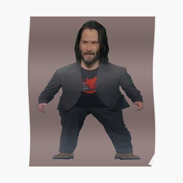 "Mini Keanu Sticker, Funny Mini Keanu Sticker" Poster for Sale by ...