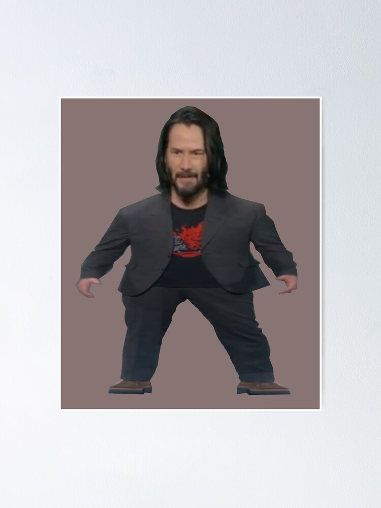 "Mini Keanu Sticker, Funny Mini Keanu" Poster for Sale by ...