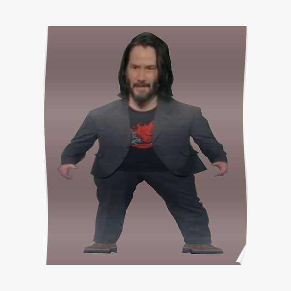 "Mini Keanu Sticker, Funny Mini Keanu" Poster for Sale by ...