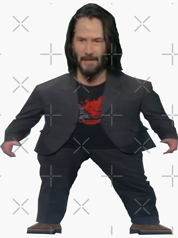 "Mini Keanu Sticker, Funny Reeves Mini Keanu Sticker" Sticker for Sale ...