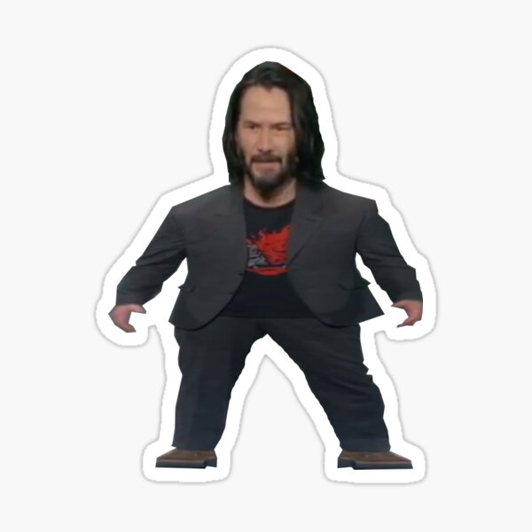 "Mini Keanu Sticker, Funny Reeves Mini Keanu Sticker" Sticker for Sale ...