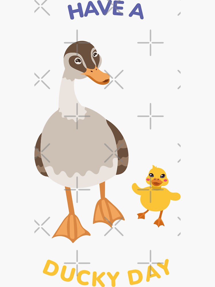 "Ducks Doing Cute Things" Sticker for Sale by Seormajia | Redbubble