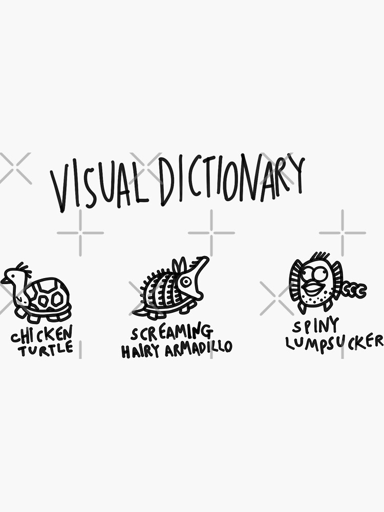 "Animal Visual Dictionary" Sticker for Sale by Alilcasias | Redbubble