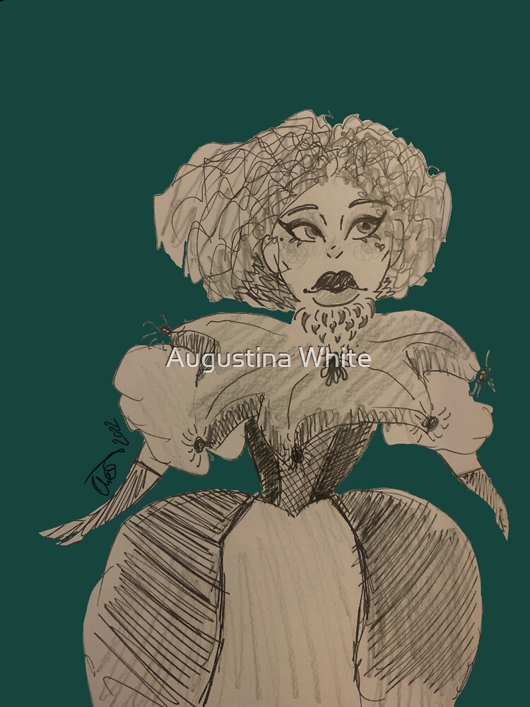 "Jester bearded Lady" Sticker for Sale by Augustina White | Redbubble