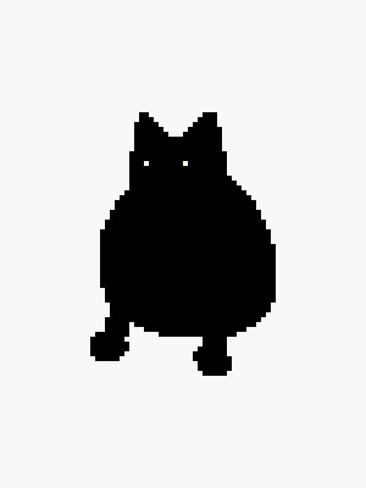 "Void cat - Round" Sticker for Sale by TofuPixel | Redbubble