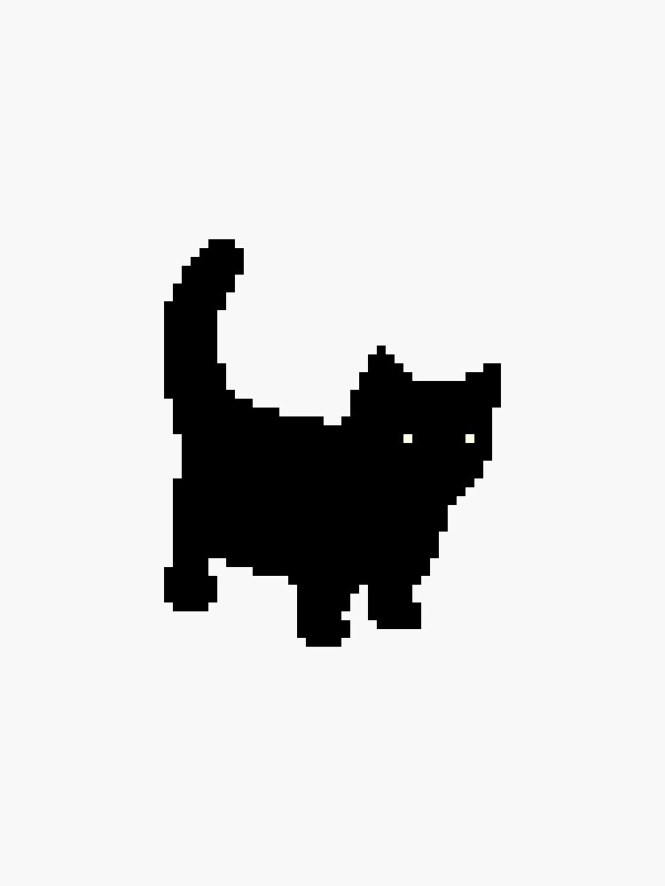 "Void cat - Short" Sticker for Sale by TofuPixel | Redbubble