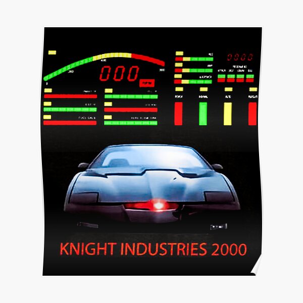 "Knight Rider Kitt Dashboard" Poster for Sale by shopJCJCJ | Redbubble