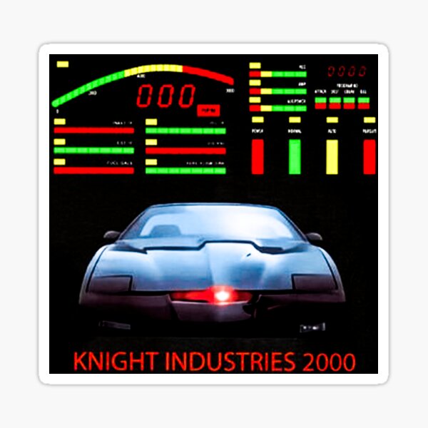"Knight Rider Kitt Dashboard" Sticker for Sale by shopJCJCJ | Redbubble