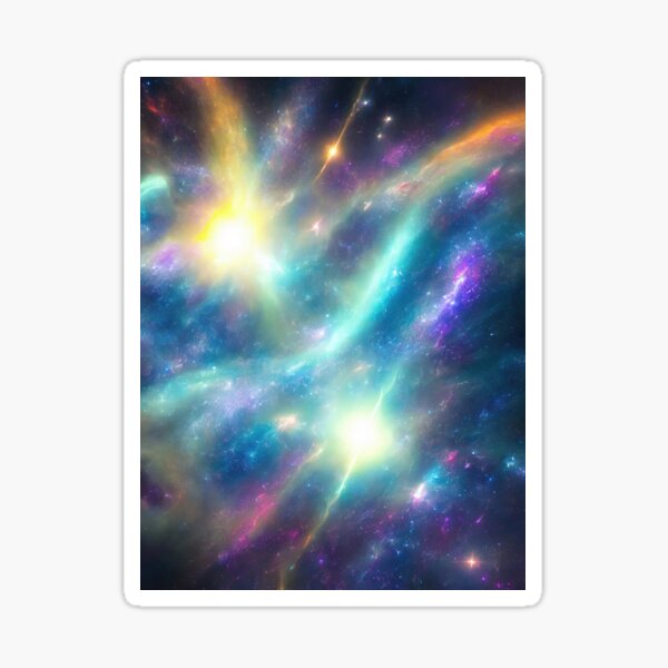 "Space Galaxy" Sticker for Sale by AlexandrAIart | Redbubble