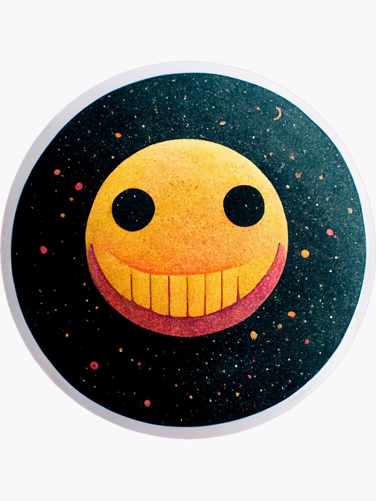 "Space Smiley Face :)" Sticker for Sale by SmileyDan | Redbubble