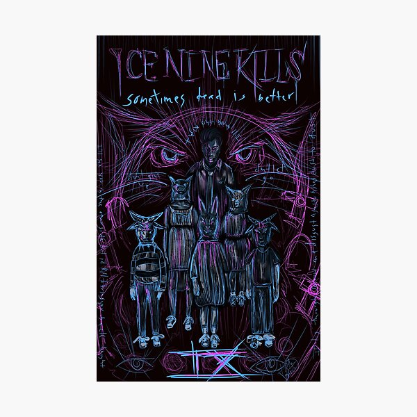 "Ice Nine Kills Illustrated Artwork 2022" Photographic Print for Sale ...