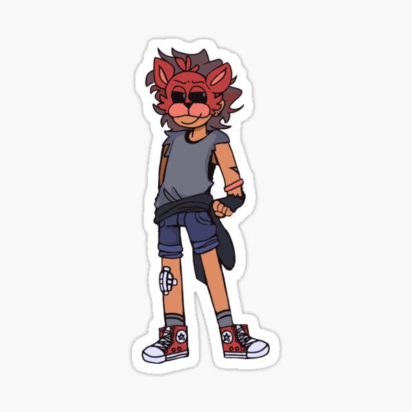 "michael afton 1983 foxy bro idk" Sticker for Sale by Ribena-59p ...
