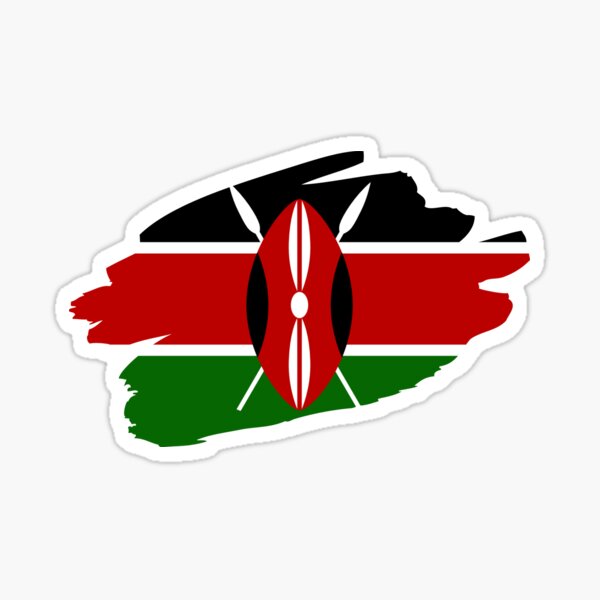 "Flag of Kenya - Kenyan flag" Sticker for Sale by Iloveflags | Redbubble