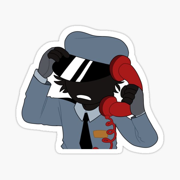 "phone guy fnaf " Sticker for Sale by Ribena-59p | Redbubble