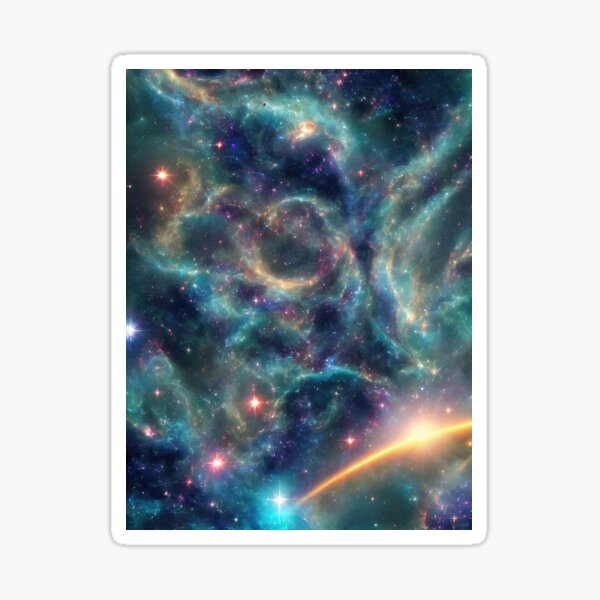 "Space Galaxy" Sticker for Sale by AlexandrAIart | Redbubble