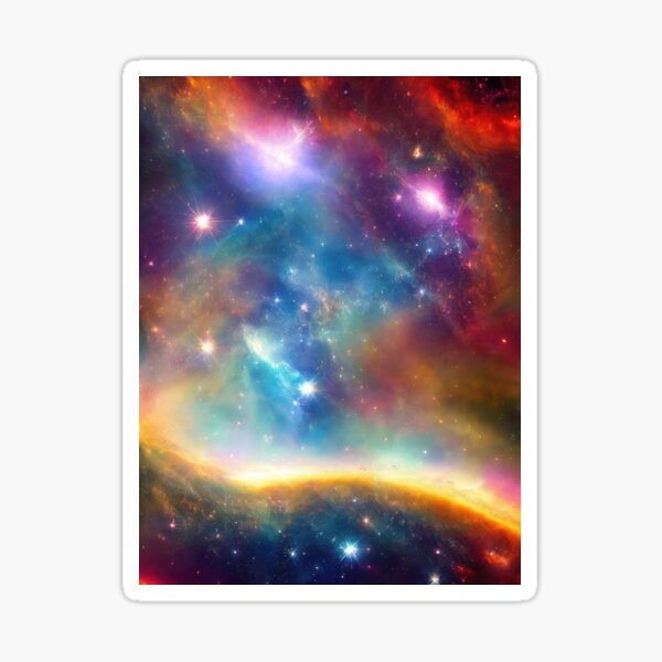 "Space Galaxy" Sticker for Sale by AlexandrAIart | Redbubble