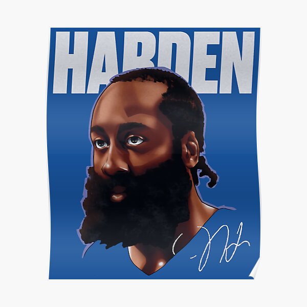 "James Harden Game Face" Poster for Sale by richardreesep | Redbubble