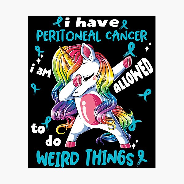 Lámina fotográfica «Conciencia del cáncer peritoneal Divertido ¡Tengo ...