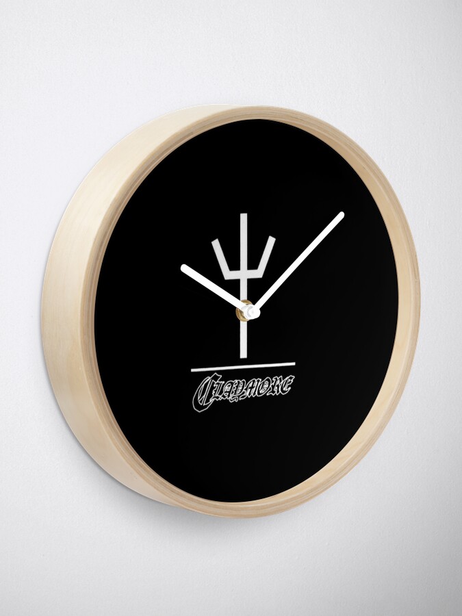 "Clare, Claymore, Logo & Symbol" Clock for Sale by 411drpkv4c | Redbubble